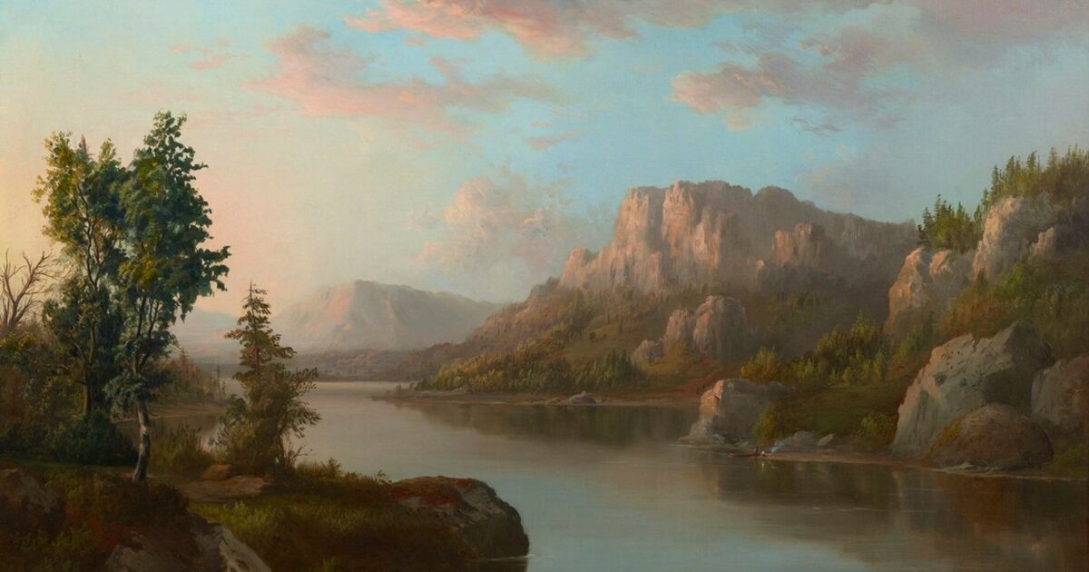 Robert S. Duncanson, "Landscape," 1870 | NBMAA